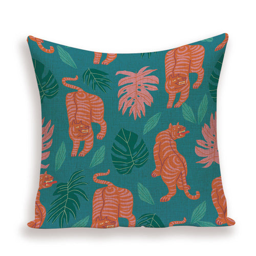 Colorful Tiger Cushion Covers